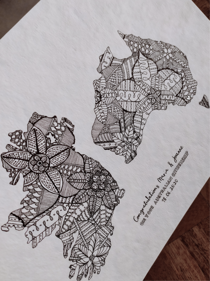 Personalised Country Map - Mandala Maps delight ⋆ Bright Delights